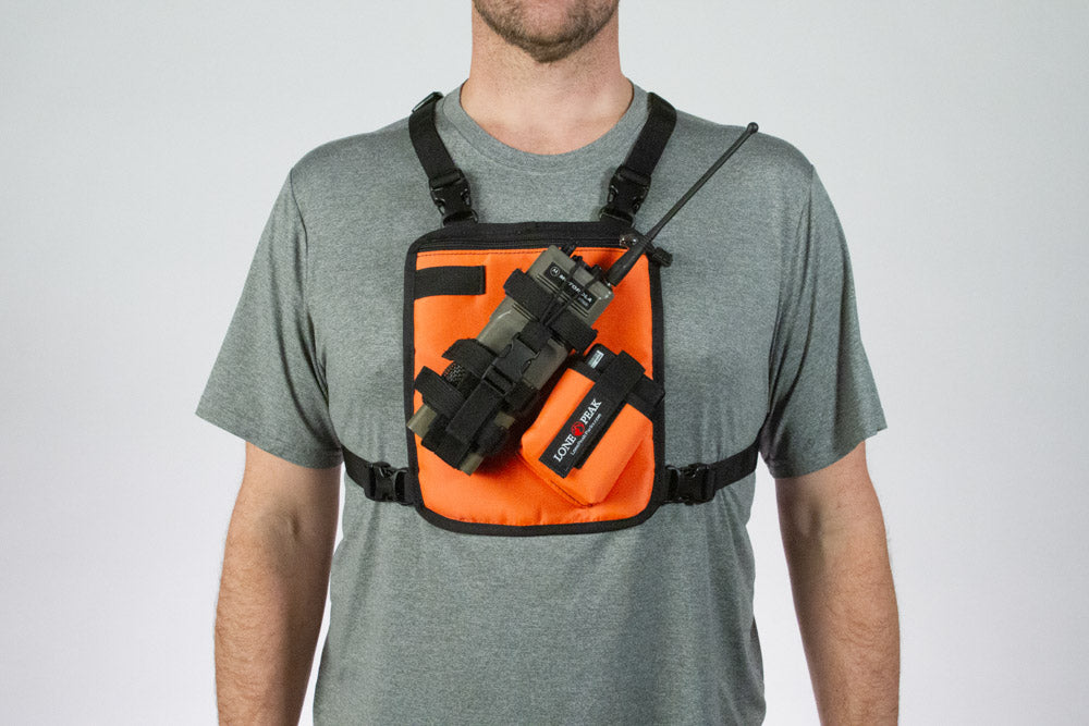 Radio Chest Pack with Spare Battery Pouch